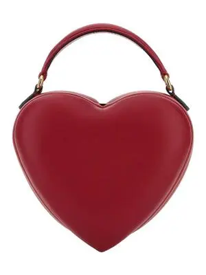 Moschino Love Me Mini Nappa Leather Handbag - Red