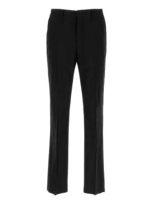 Fendi Wool-blend Tailored Pants - Black