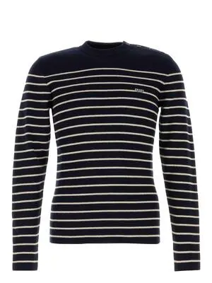 Prada Striped Virgin Wool Knit Sweater - Stripped