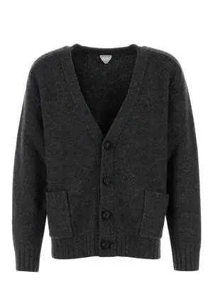 Bottega Veneta 100% Wool Cardigan - Grey