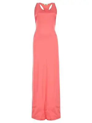 Fendi Satin Maxi Dress - Pink