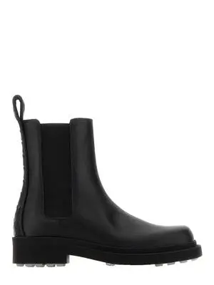Bottega Veneta Calf Leather Chelsea Ankle Boots - Black