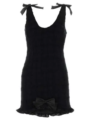 ALESSANDRA RICH Alessandra Rich Bouclé Mini Dress With Bow Detail
