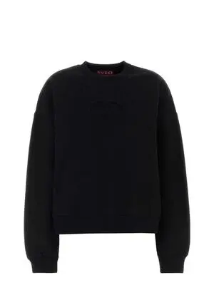 Gucci Oversized Cotton Sweatshirt - Black