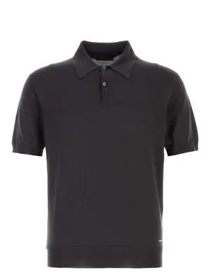 Prada Recycled Silk Polo Shirt For - Brown