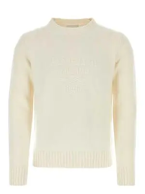 Prada Wool-cashmere Blend Sweater - White