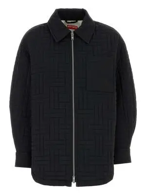 Kenzo Quilted Nylon Oversized Jacket - Black