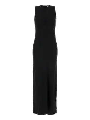 AMI Paris Stretch Jersey T-shirt Dress - Black