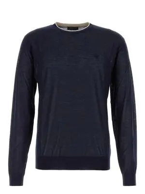 Prada Cashmere-silk Blend Crew Neck Sweater - Blue