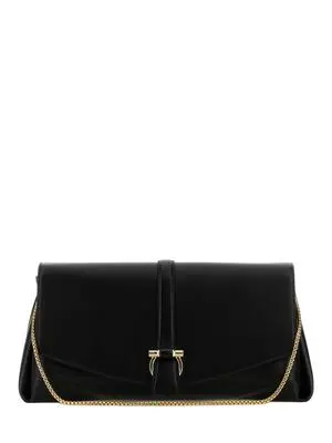 FERRAGAMO Calf Leather Crossbody Handbag - Black