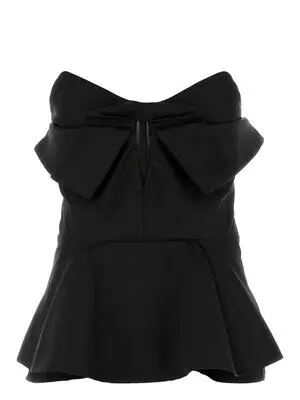 ALEXANDER MCQUEEN Alexander McQueen Satin Top With Bow Detail