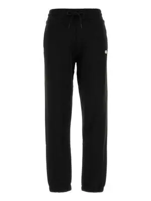 Kenzo 100% Cotton Joggers With Drawstring Waist - Black