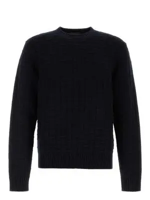 Prada Midnight Wool And Cashmere Blend Sweater - Blue