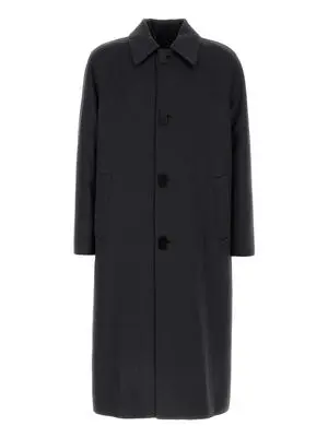 FENDI FENDI Charcoal Wool-Blend Buttoned Jacket