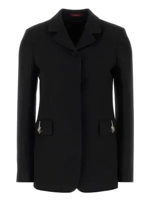 GUCCI GUCCI Silk-Wool Cady Blazer With Embellished Pockets