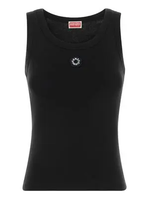 Kenzo Stretch Cotton Tank Top - Black