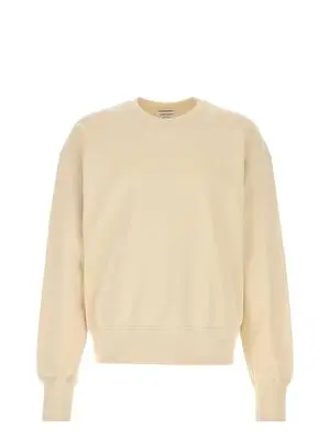 Alexander McQueen Crewneck Sweatshirt With Embroidered Logo - Yellow