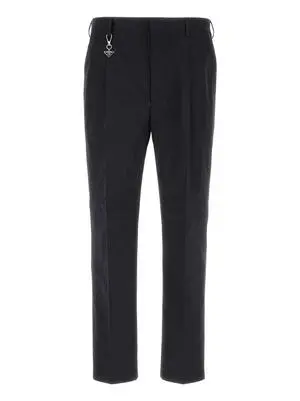 Prada Cotton Poplin Tailored Pants - Blue