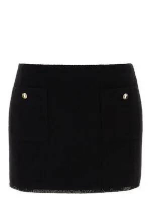 Miu Miu Miu Miu Mini Skirt Nero