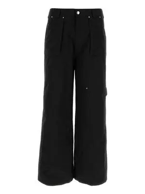 Alexander McQueen Cotton Cargo Pants - Black