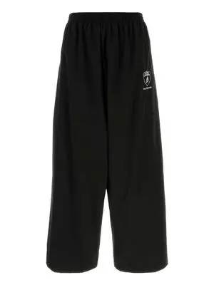 Balenciaga Tech Fabric Wide-leg Pant - Black