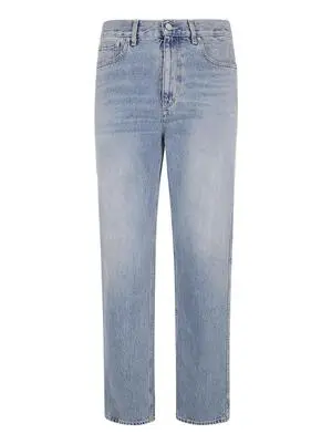 Gucci Washed Cigarette Trousers - Light Blue