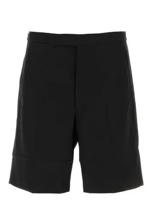 Prada Cotton Tailored Bermuda Shorts - Black