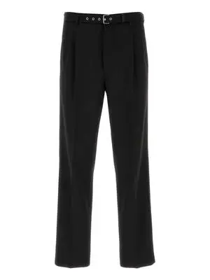 Prada Virgin Wool Tailored Trousers - Black