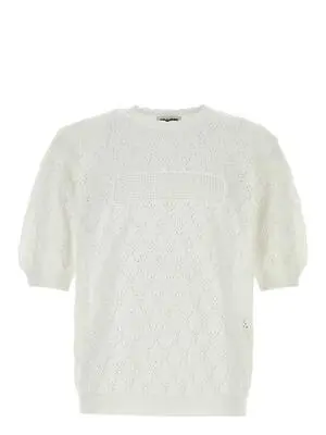 MAGLIANO Cotton Crochet Sweater - White