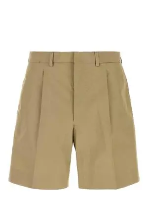 Prada Cotton Poplin Tailored Bermuda Shorts - Green