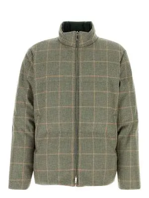 Thom Browne THOM BROWNE Embroidered Wool Down Jacket Printed