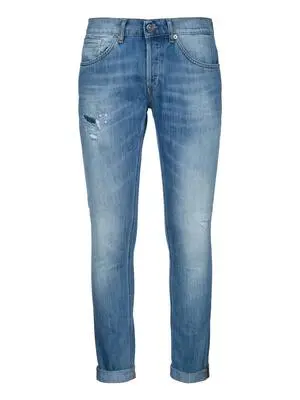 DONDUP George Tapered Fit Jeans With Distressed Details - Blue