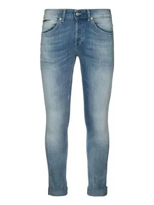 DONDUP DONDUP George Tailored Stretch Blend Pants Blue