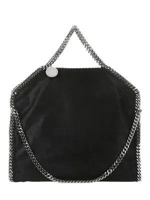 Stella McCartney Medium Shaggy Deer Falabella Shoulder Handbag Black