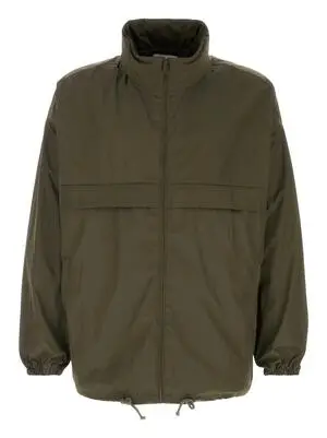Saint Laurent Polyester Zip-up Windbreaker Jacket - Green