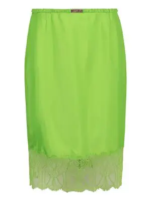 Gucci Fluo Satin Skirt - Green