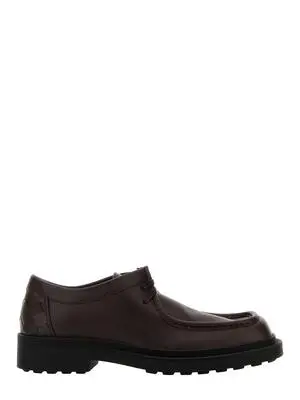 Bottega Veneta Dark Leather Lace-up Shoes - Brown