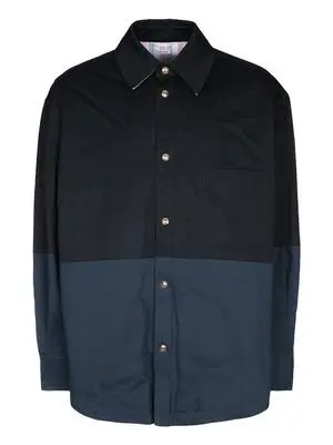 THOM BROWNE THOM BROWNE Tailored Color-Blocked Shirt Jacket