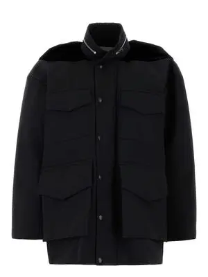 SACAI Sacai Oversize Grosgrain Jacket With Velvet Yoke