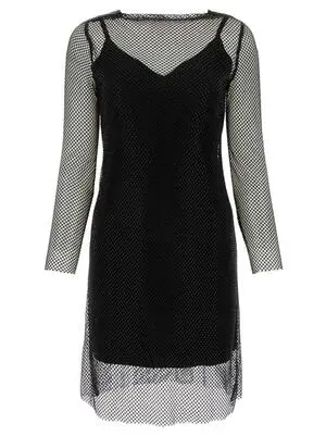 MAX MARA MAX MARA Embellished Mesh Mini Dress