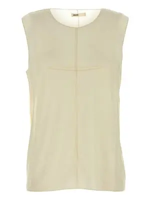 Khaite Stretch Cupro Allo Top - Yellow