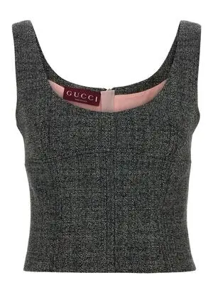 Gucci Virgin Wool Tank Top - Multicoloured