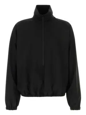 Fear Of God Twill Jacket With Stand Collar - Black