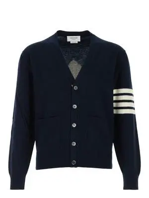 Thom Browne THOM BROWNE Holiday Nutcracker Intarsia Knit Cardigan Navy415
