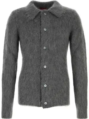 Gucci GUCCI Mohair Blend Cardigan Grey