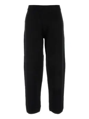 MM STUDIO Dula Viscose-blend Tailored Pants - Black