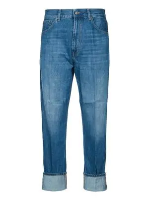 DONDUP Paco Cotton Trousers - Blue