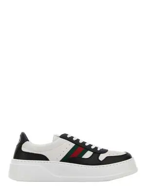 GUCCI Gucci Panelled Leather Platform Sneaker With 4 Cm Heel
