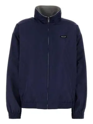Miu Miu Recycled Polyester Zip-up Windbreaker - Blue