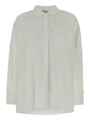 S MAXMARA Gerona Cotton Shirt Jacket - Opticalwhite